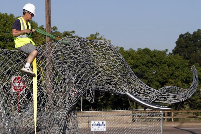 Modern Metal Wire Elephant Sculpture for Sale- YouFine