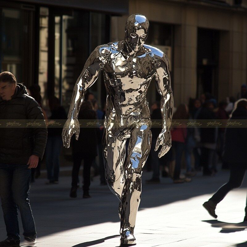 9 Stunning Stainless Steel Art Sculptures in Urban Streets