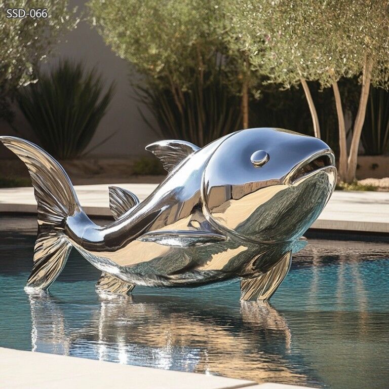 Stainless Steel Fish Sculpture SSD-066