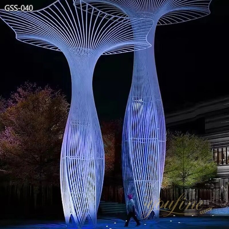 Stainless Steel Giant Pigeon Sculptures for Urban Public Art