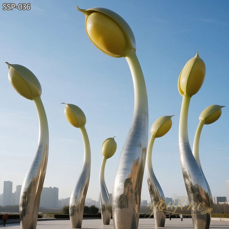 Metal Plant Sculpture