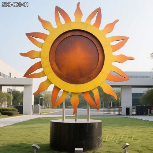 Stainless Steel Sun Sculpture for Outdoor SSO-080